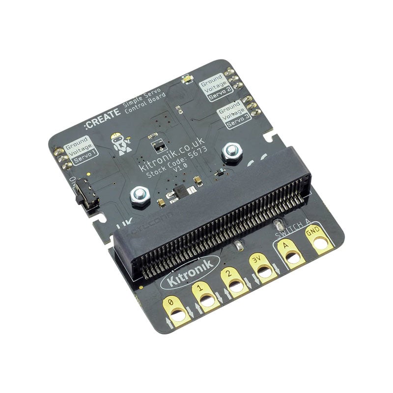 Kitronik Simple Servo Control Board for BBC micro:bit | RATO Education BV